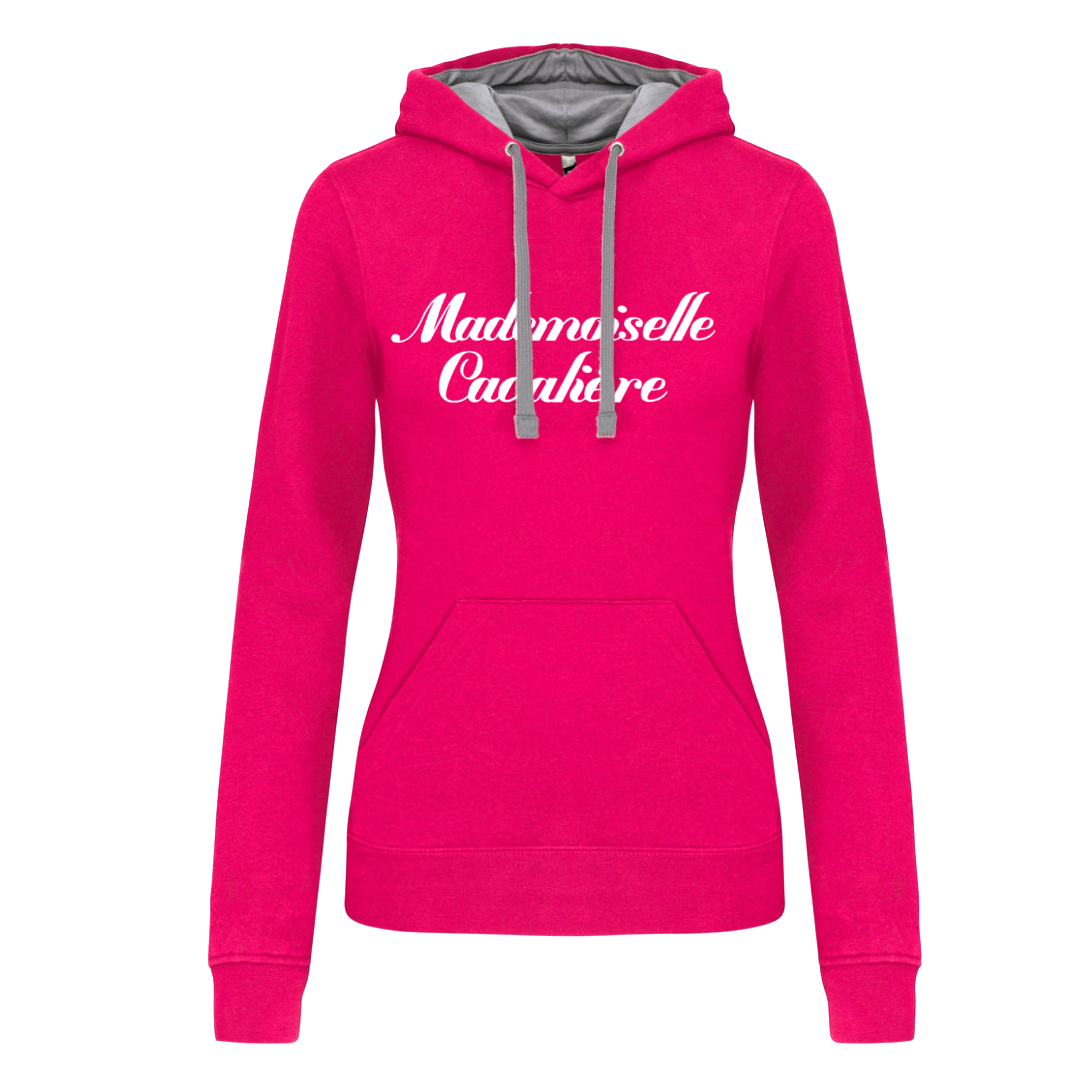 SWEAT SO FUN BICOLORE FUSHIA-GREY / Logo au choix